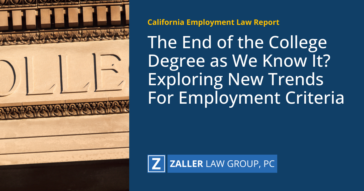 The End of the College Degree as We Know It? Exploring New Trends For ...