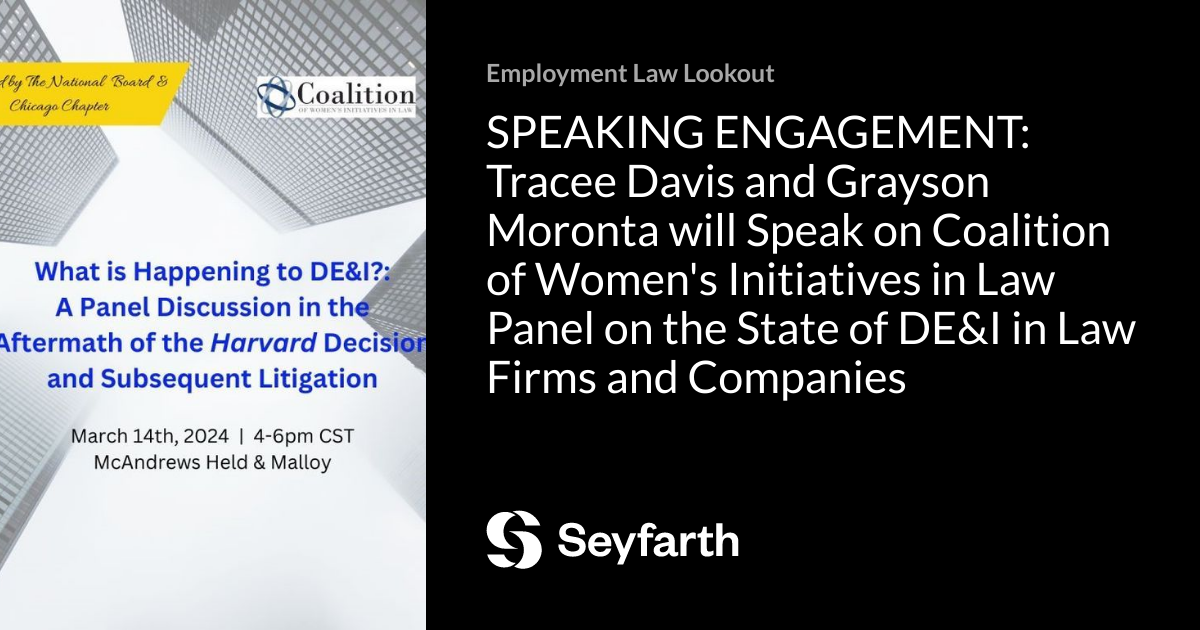 SPEAKING ENGAGEMENT: Tracee Davis and Grayson Moronta will Speak on ...