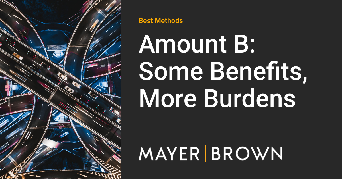 Amount B: Some Benefits, More Burdens | Best Methods