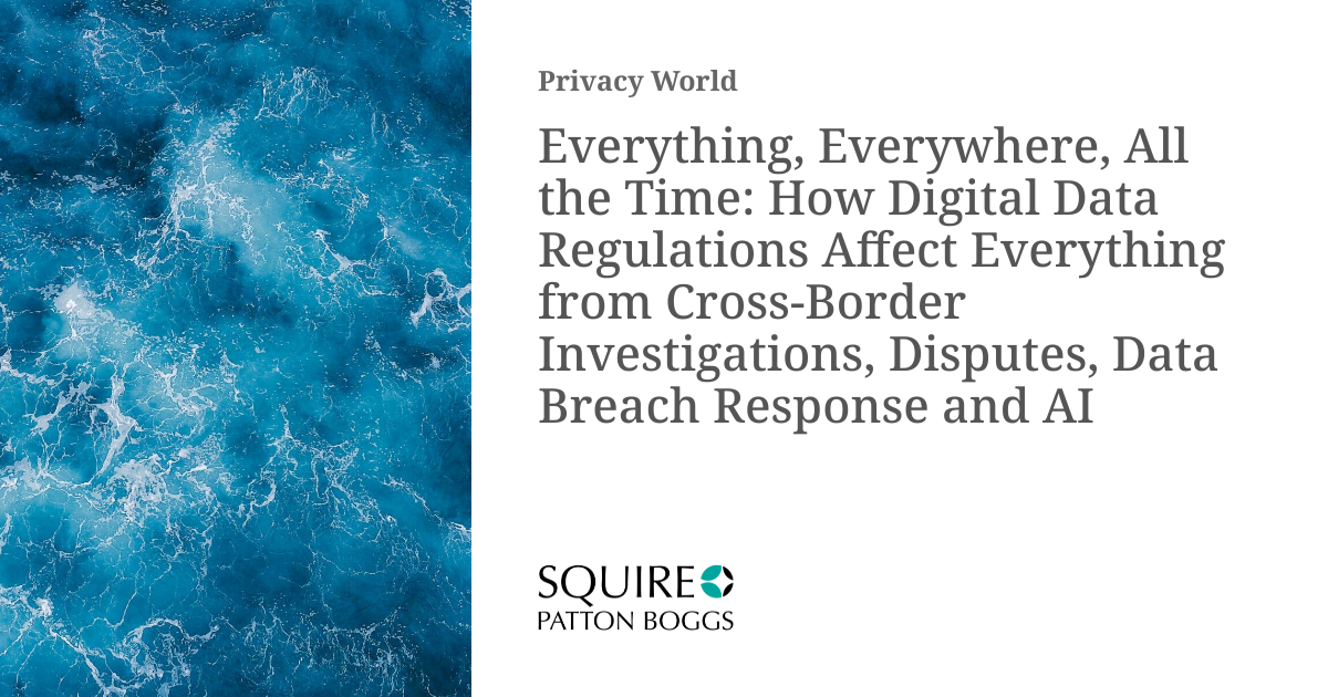 Everything, Everywhere, All the Time: How Digital Data Regulations ...