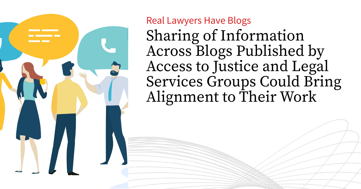 Sharing of Information Across Blogs Published by Access to Justice and ...