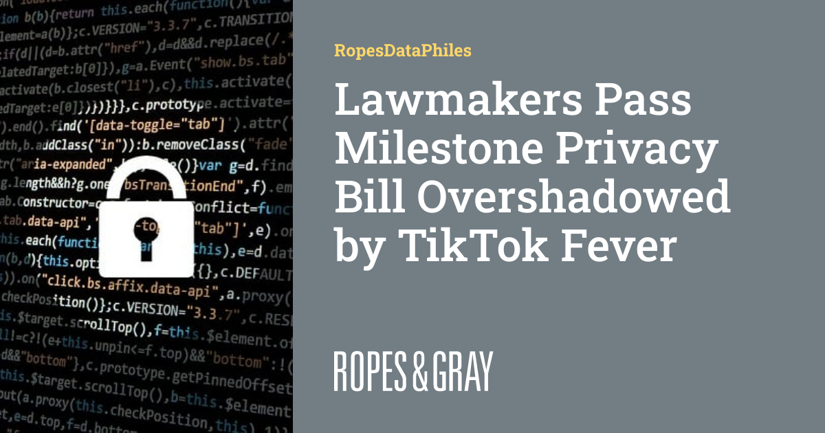 Lawmakers Pass Milestone Privacy Bill Overshadowed by TikTok Fever ...
