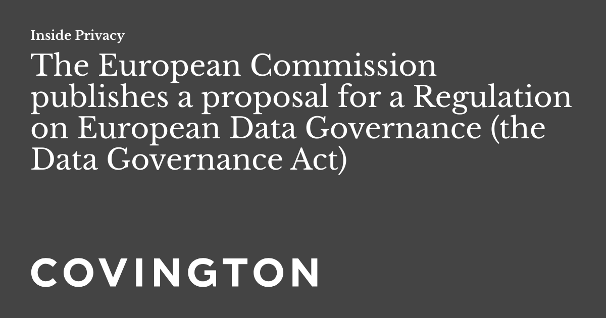 The European Commission publishes a proposal for a Regulation on ...
