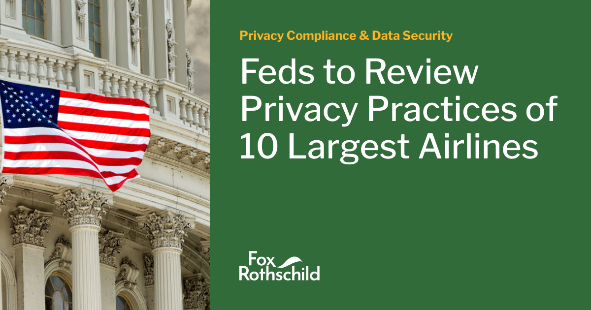Feds to Review Privacy Practices of 10 Largest Airlines | Privacy ...