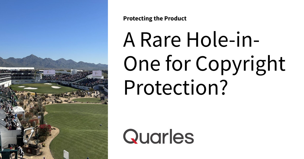 A Rare Hole-in-One for Copyright Protection? | Protecting the Product