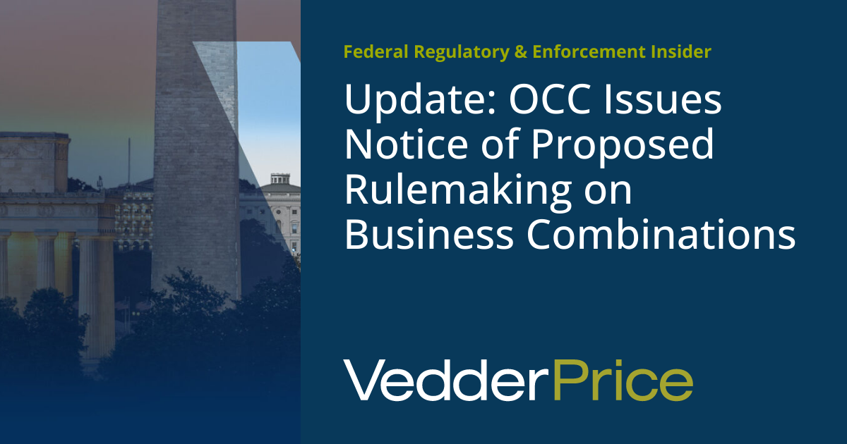 Update: OCC Issues Notice of Proposed Rulemaking on Business ...