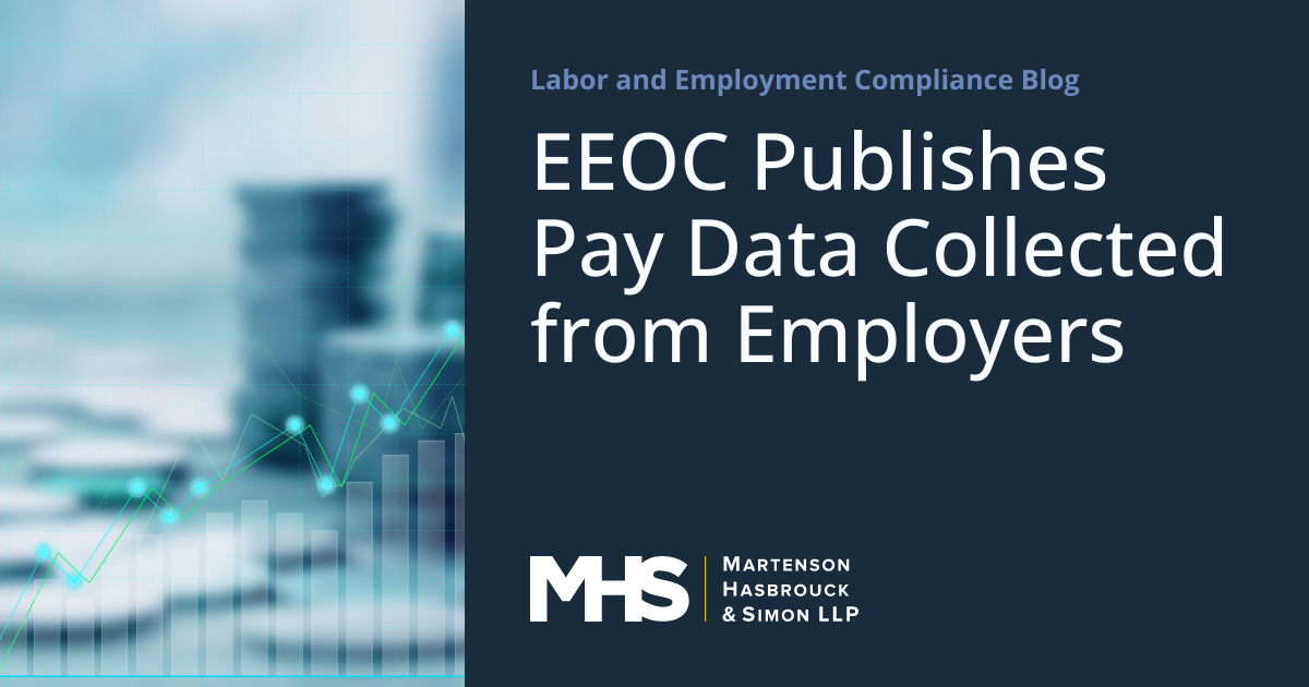 EEOC Publishes Pay Data Collected from Employers | Labor and Employment ...