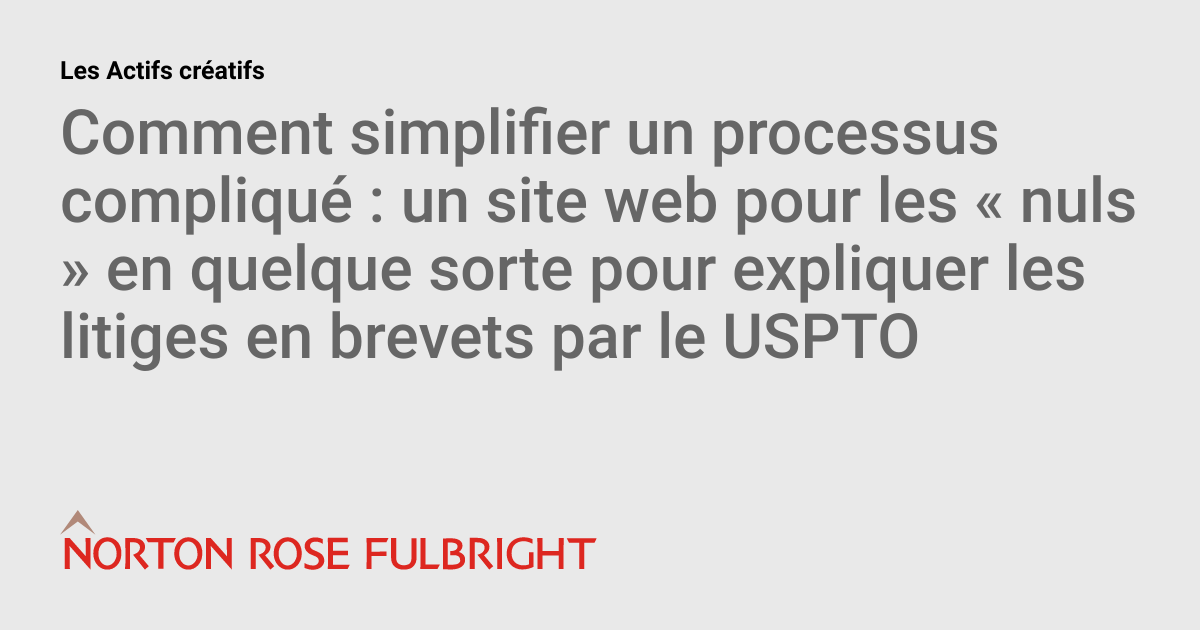Comment simplifier un processus compliqué : un site web pour les « nuls ...