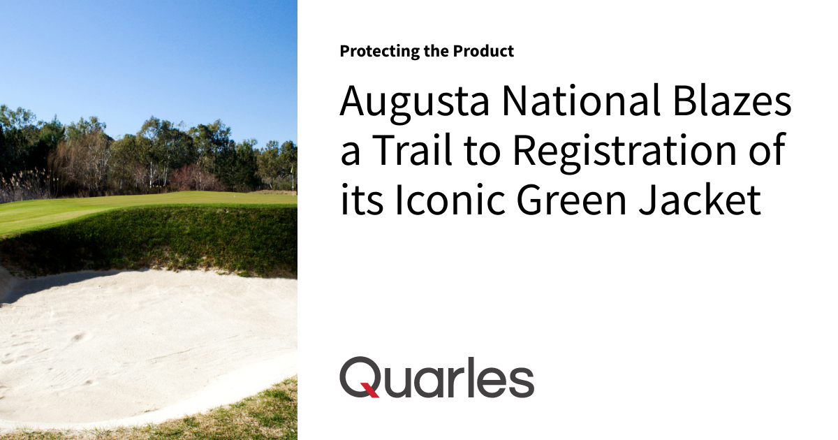 Augusta National Blazes a Trail to Registration of its Iconic Green ...
