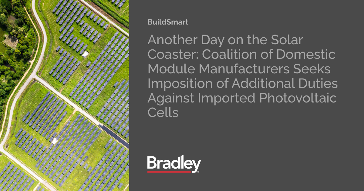 Another Day on the Solar Coaster: Coalition of Domestic Module ...