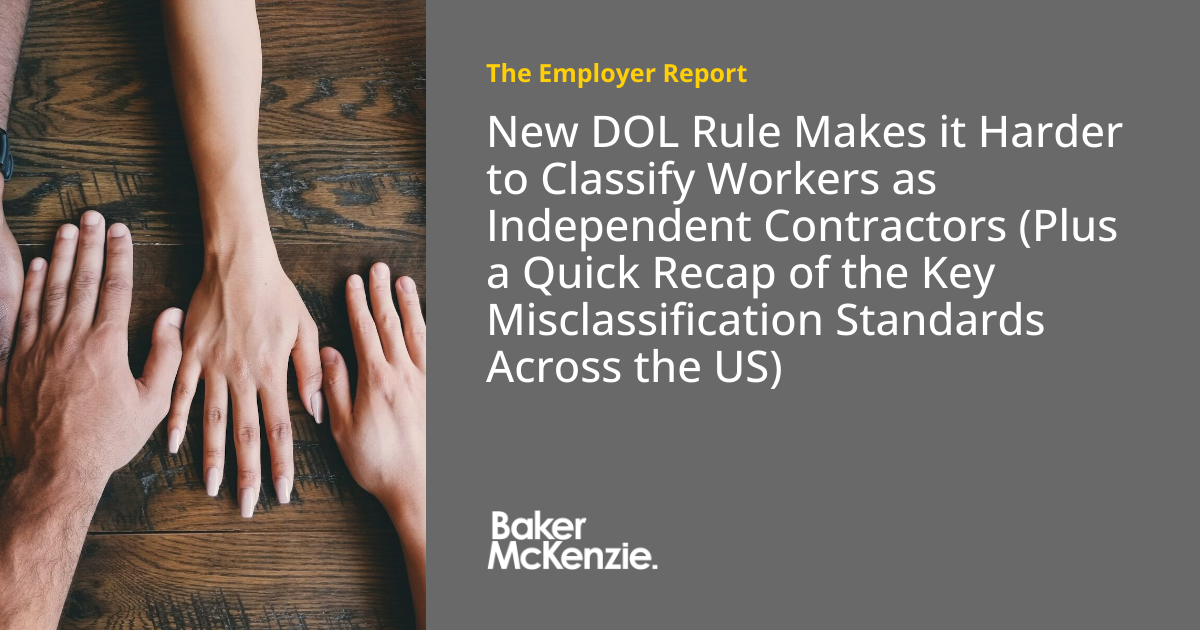 New DOL Rule Makes it Harder to Classify Workers as Independent ...
