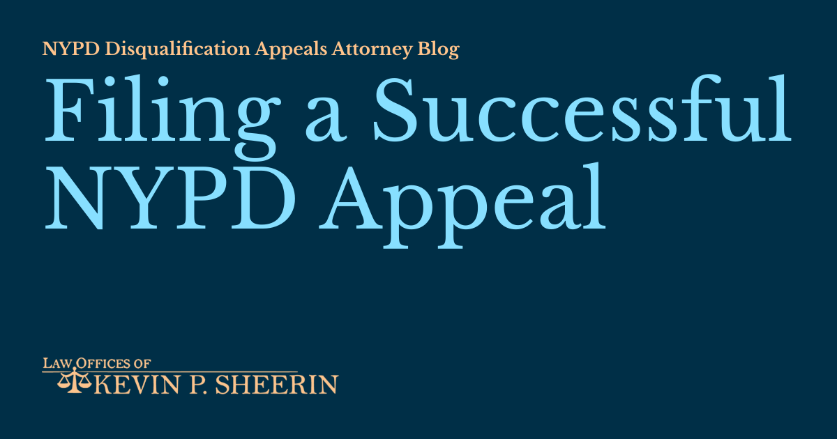 Filing a Successful NYPD AppealFiling a Successful NYPD Appeal | NYPD ...