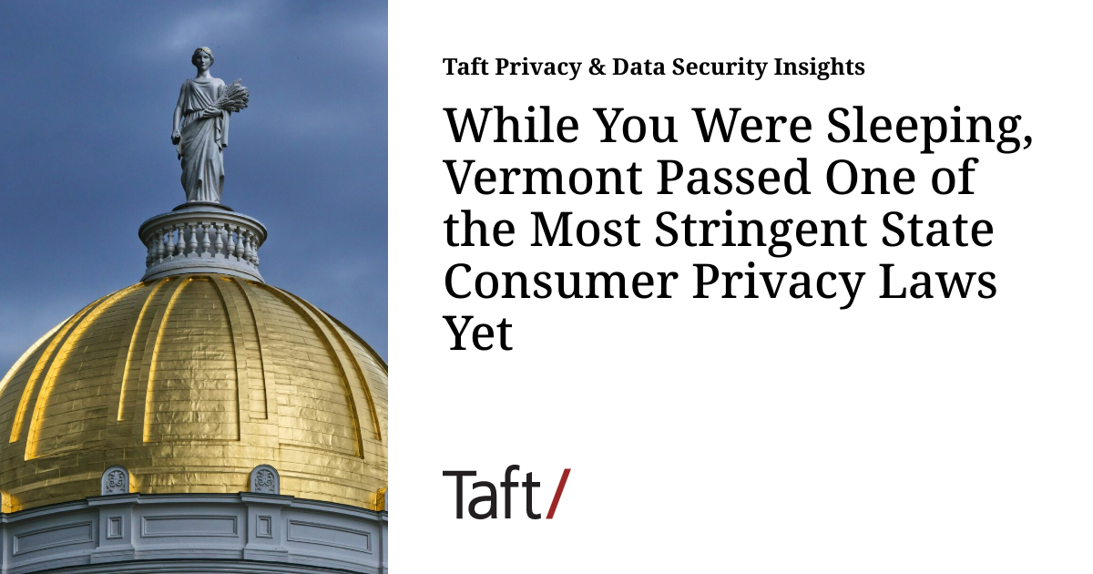 While You Were Sleeping, Vermont Passed One of the Most Stringent State ...