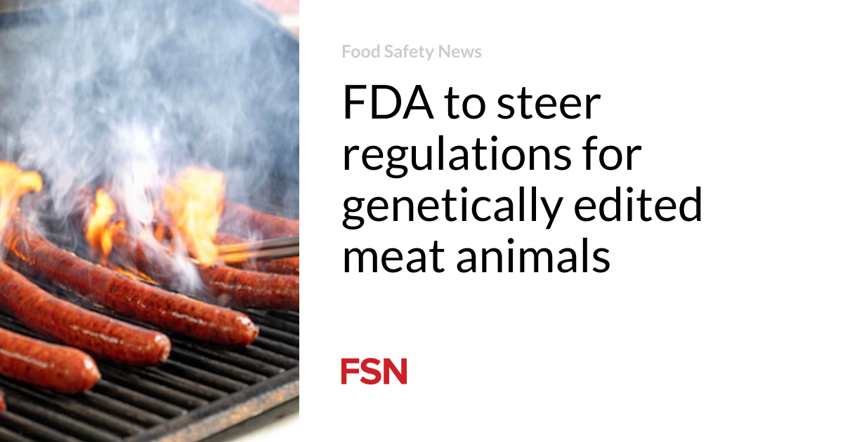 FDA to steer regulations for genetically edited meat animals | Food ...