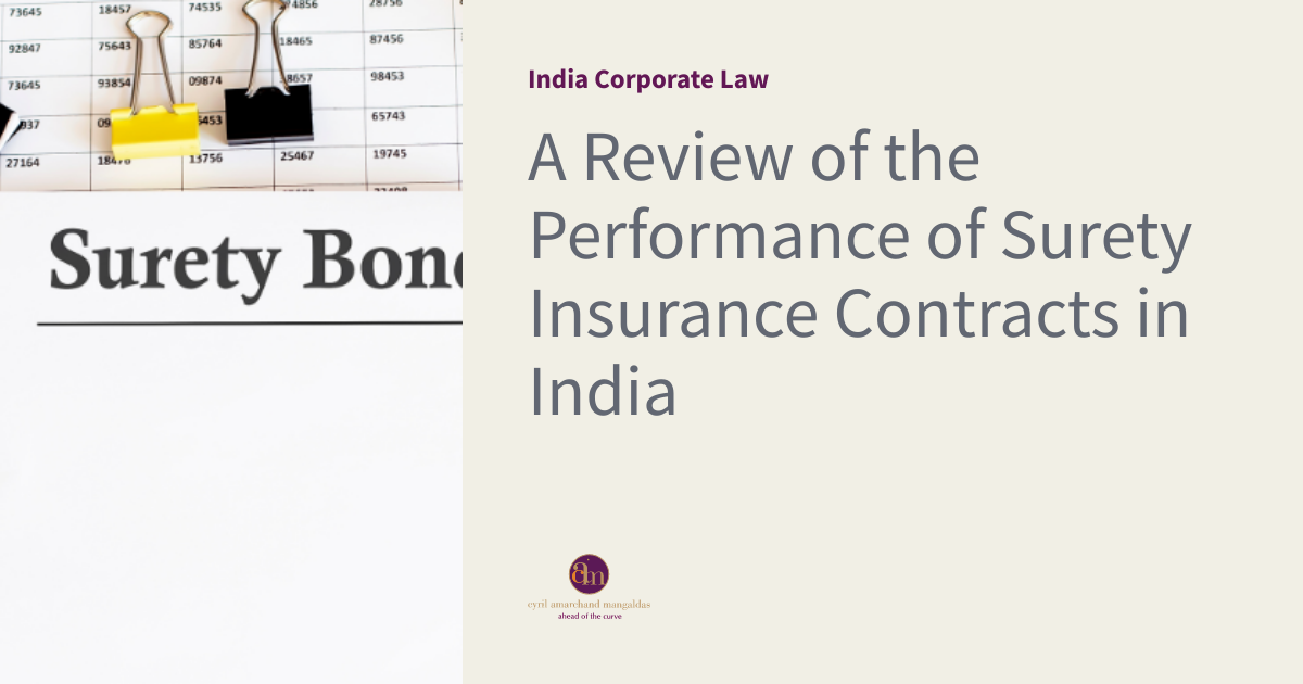 A Review of the Performance of Surety Insurance Contracts in India ...