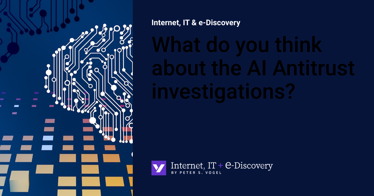 What do you think about the AI Antitrust investigations? | Internet, IT ...