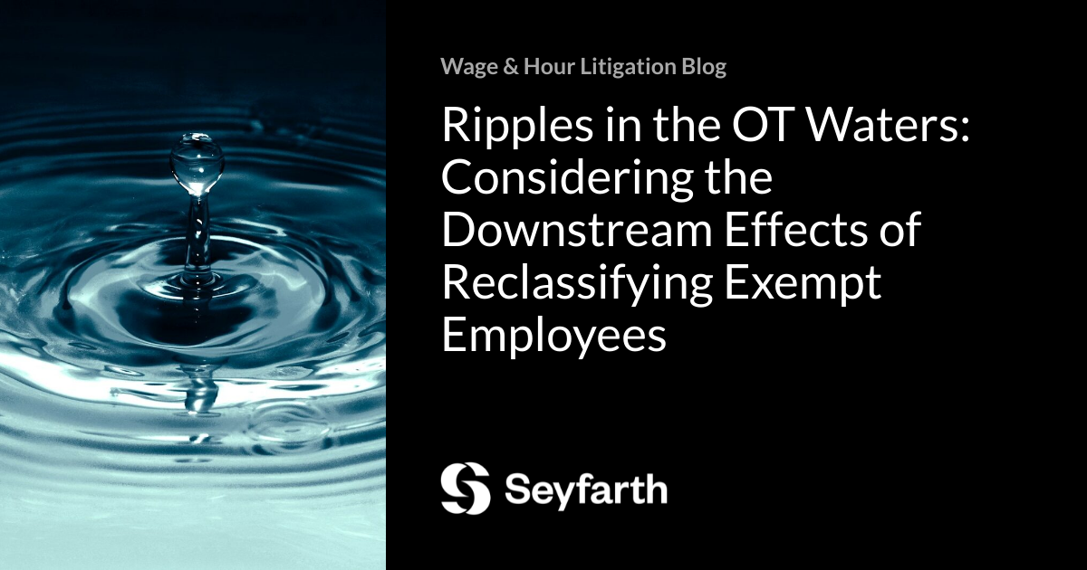 Ripples in the OT Waters: Considering the Downstream Effects of ...
