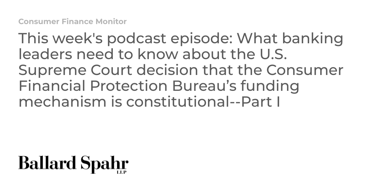 This week's podcast episode: What banking leaders need to know about ...