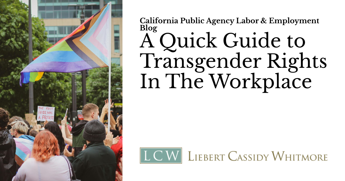 A Quick Guide to Transgender Rights In The Workplace | California ...