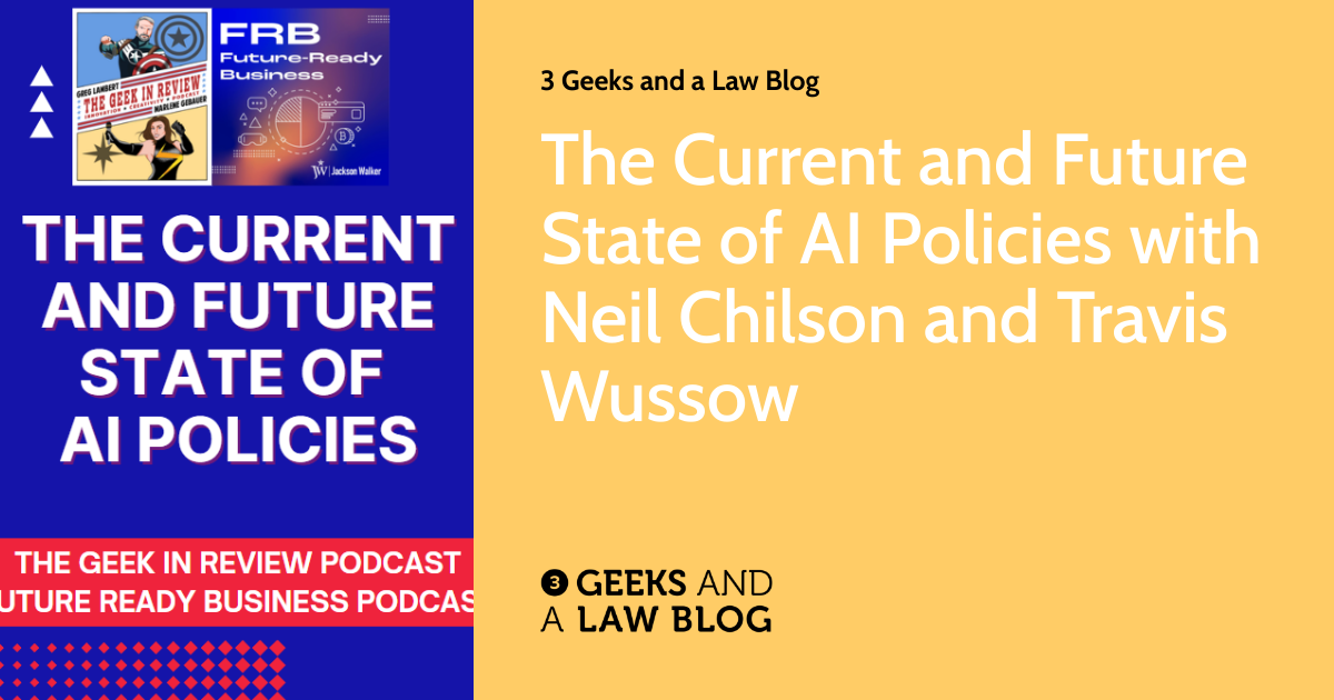 The Current and Future State of AI Policies with Neil Chilson and ...