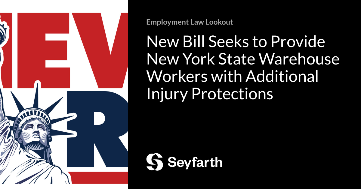 New Bill Seeks to Provide New York State Warehouse Workers with ...