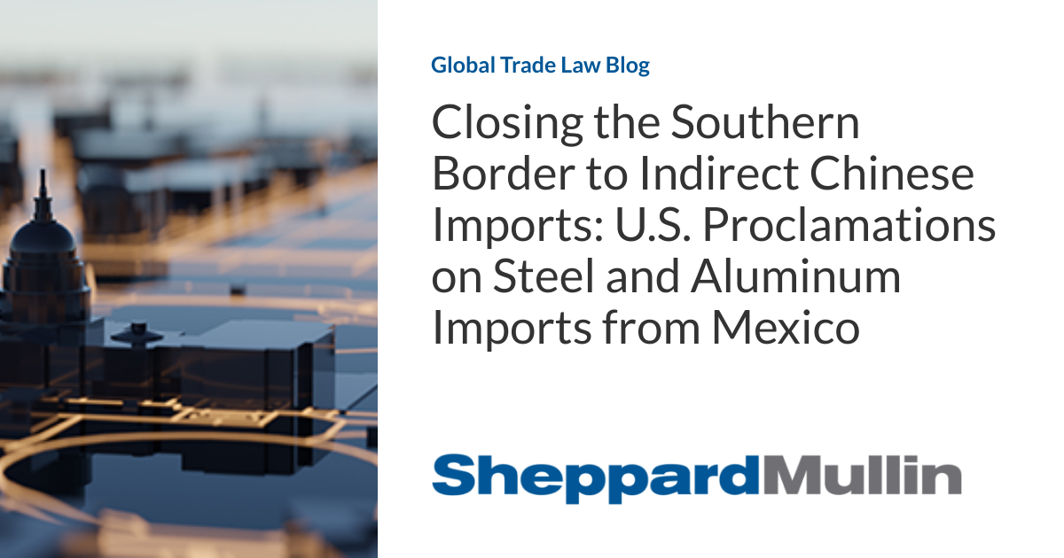 Closing the Southern Border to Indirect Chinese Imports: U.S ...