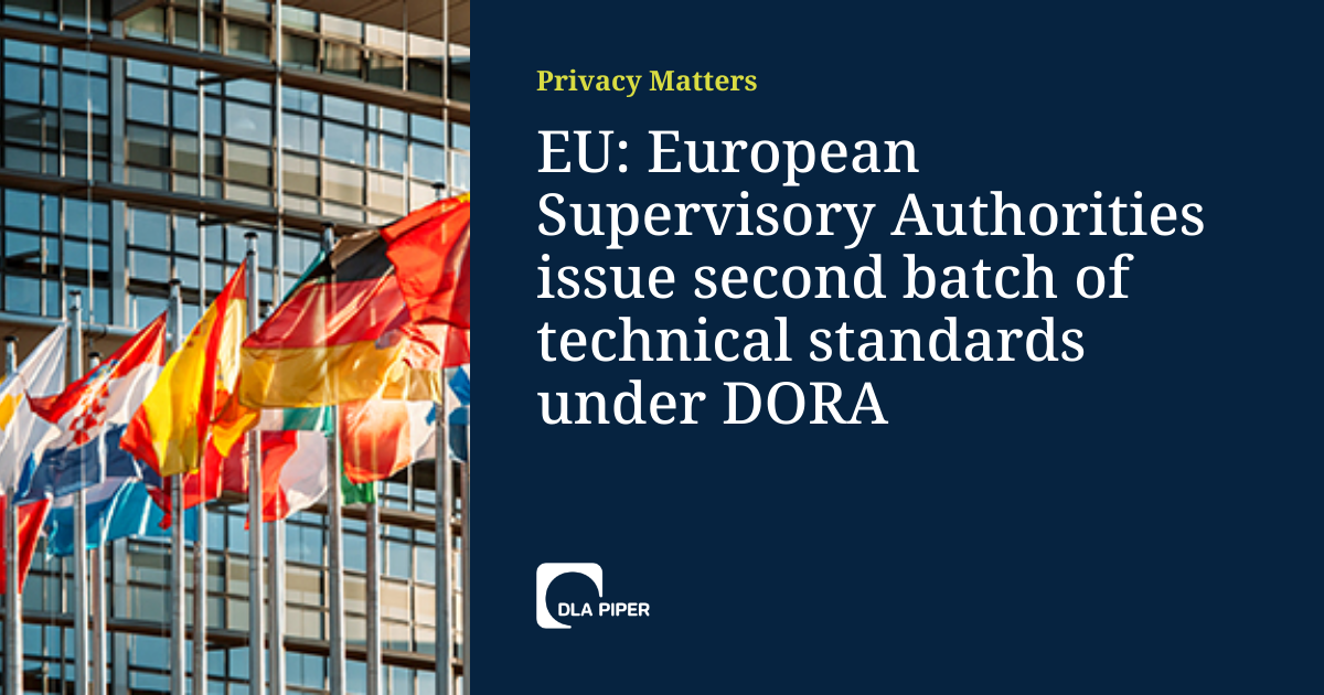 EU: European Supervisory Authorities issue second batch of technical ...