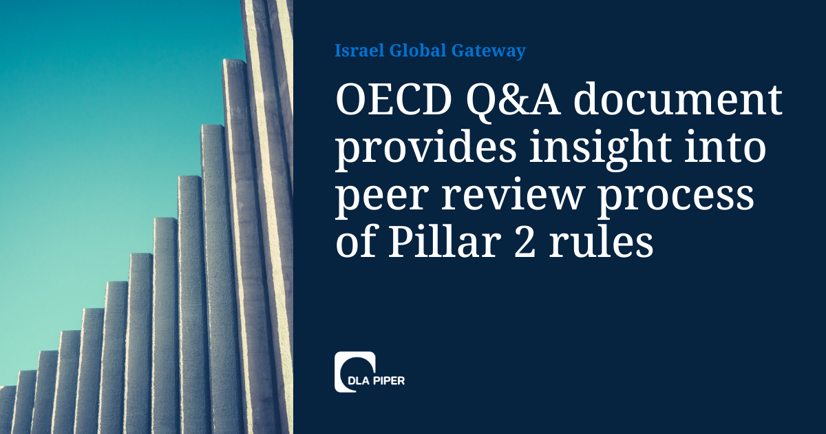 OECD Q&A document provides insight into peer review process of Pillar 2 ...