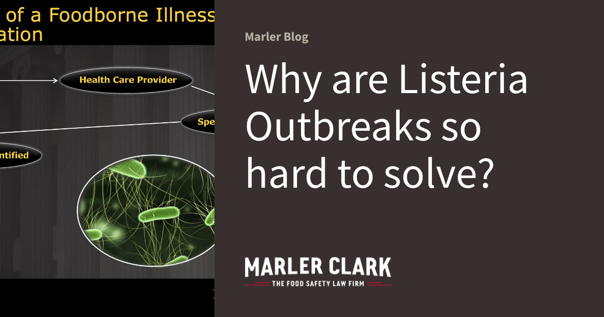 Why are Listeria Outbreaks so hard to solve? | Marler Blog