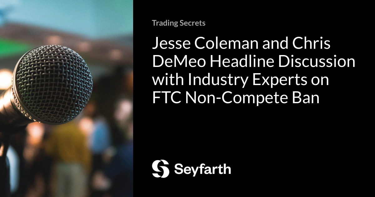 Jesse Coleman and Chris DeMeo Headline Discussion with Industry Experts ...