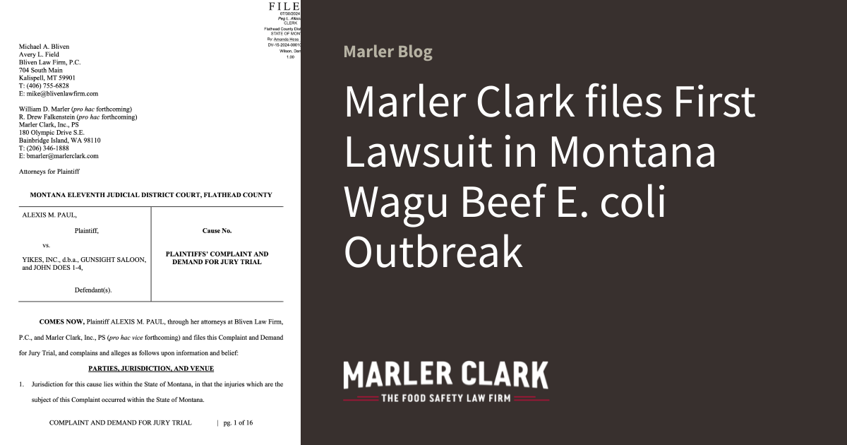 Marler Clark files First Lawsuit in Montana Wagu Beef E. coli Outbreak ...