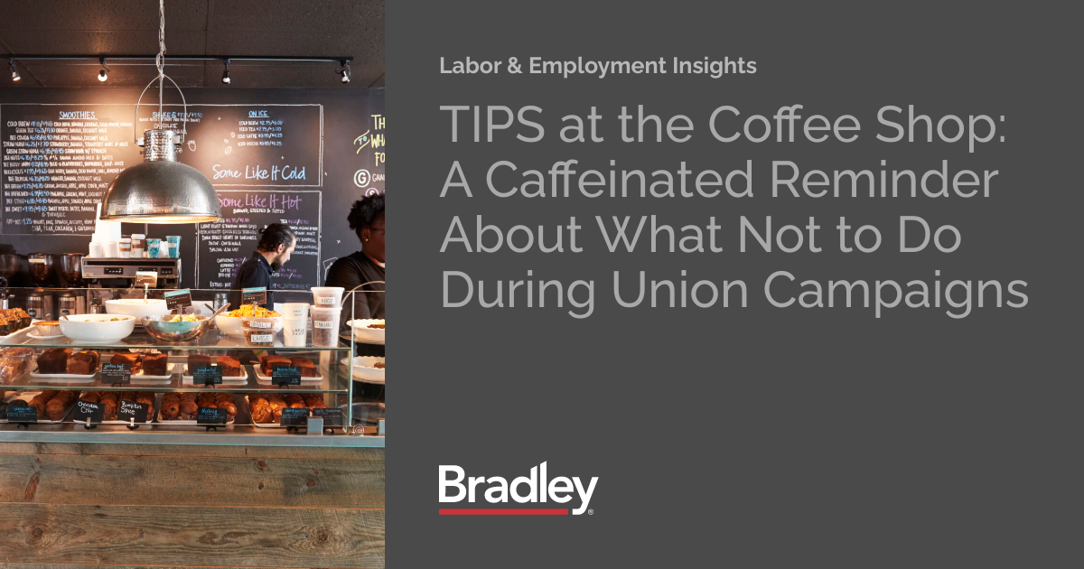 TIPS at the Coffee Shop: A Caffeinated Reminder About What Not to Do ...