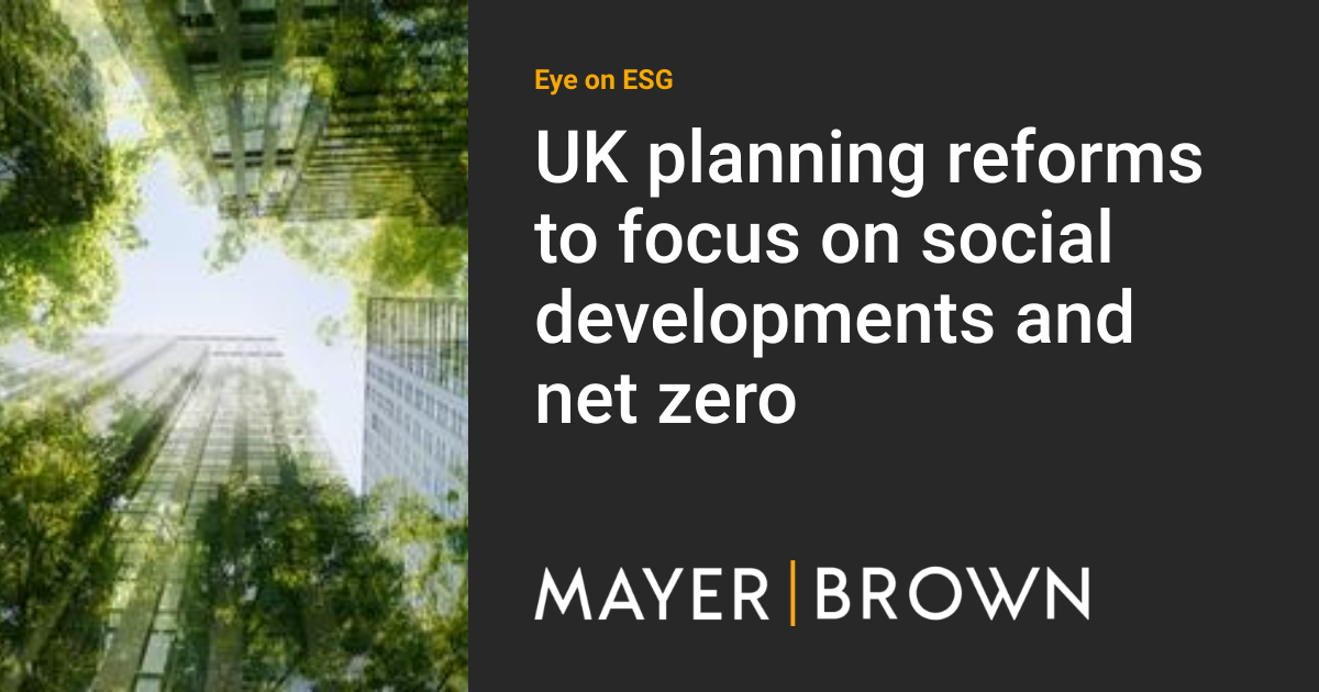 UK planning reforms to focus on social developments and net zero | Eye ...