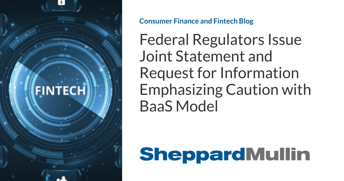 Federal Regulators Issue Joint Statement and Request for Information ...