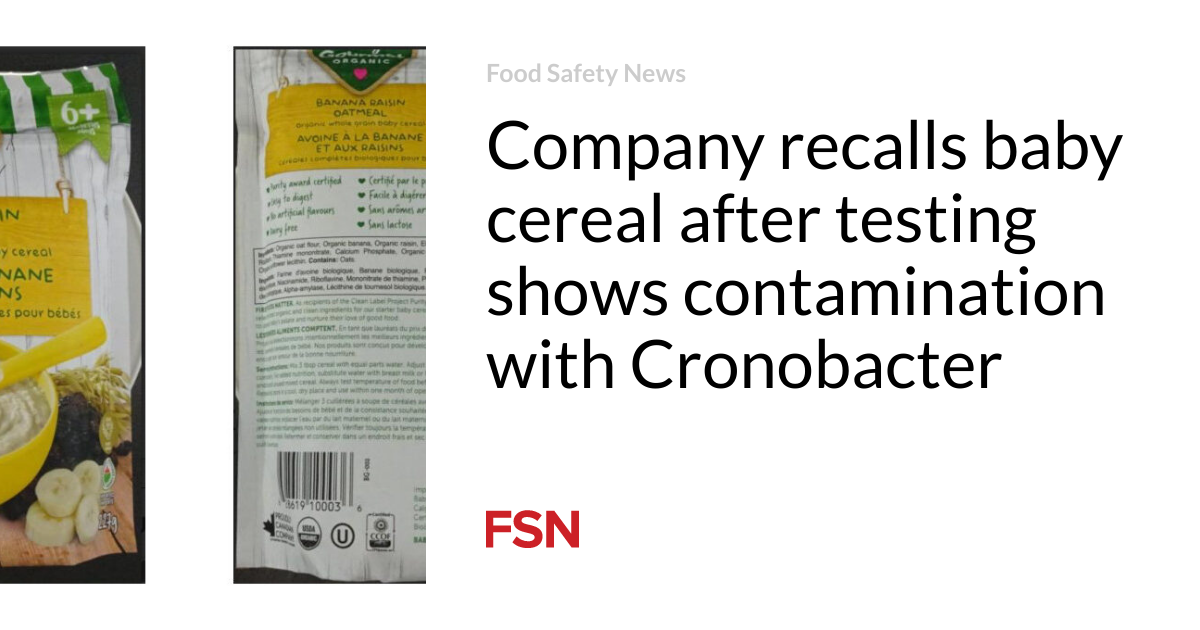 Company recalls baby cereal after testing shows contamination with ...