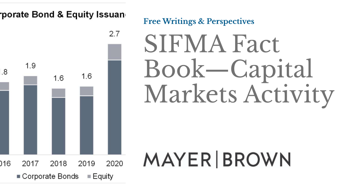 SIFMA Fact Book—Capital Markets Activity | Free Writings & Perspectives