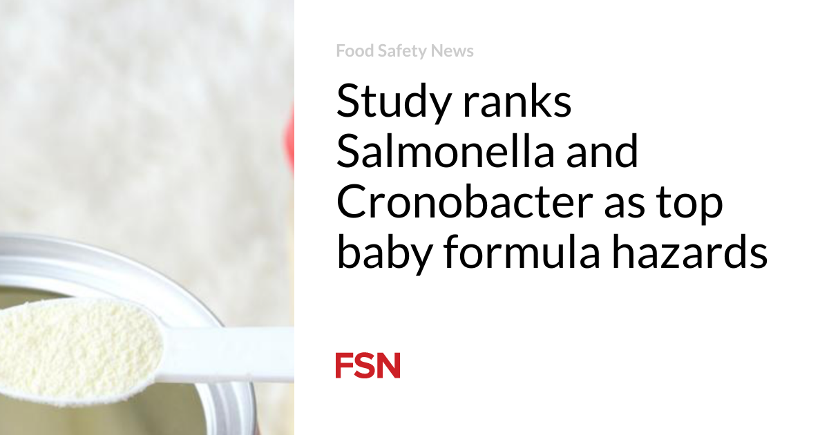 Study ranks Salmonella and Cronobacter as top baby formula hazards ...