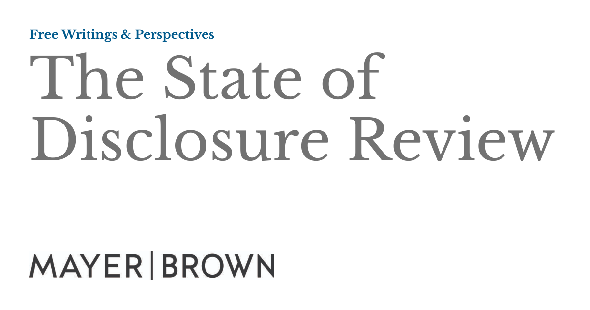 The State of Disclosure Review | Free Writings & Perspectives