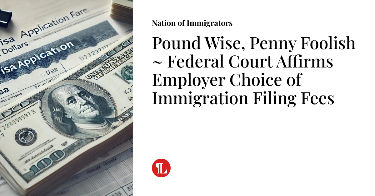 Pound Wise, Penny Foolish ~ Federal Court Affirms Employer Choice of ...