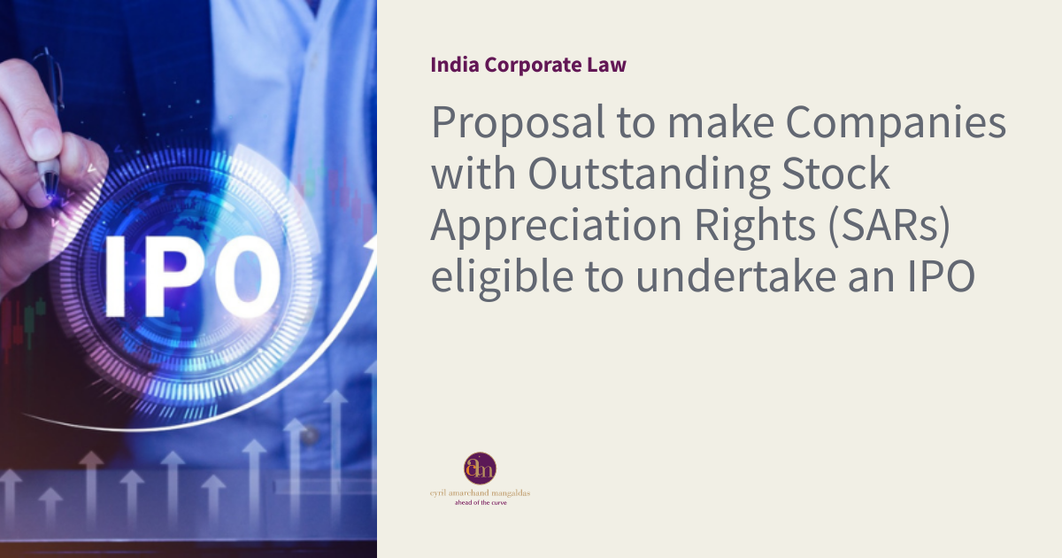 Proposal to make Companies with Outstanding Stock Appreciation Rights (SARs) eligible to ...