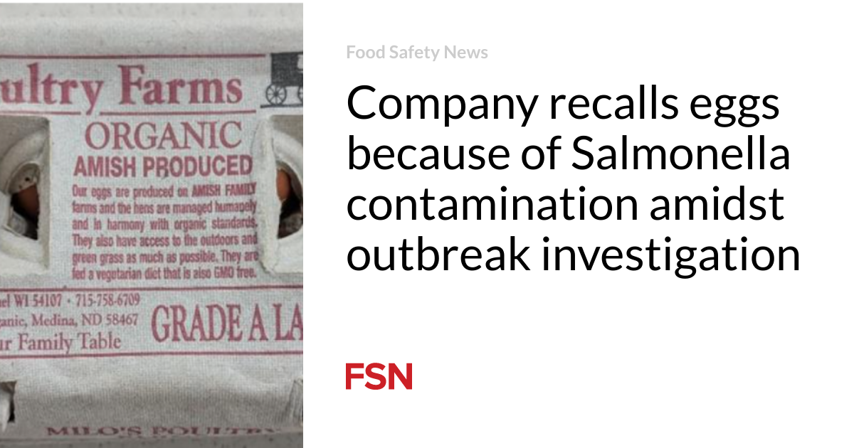 Company recalls eggs because of Salmonella contamination amidst ...