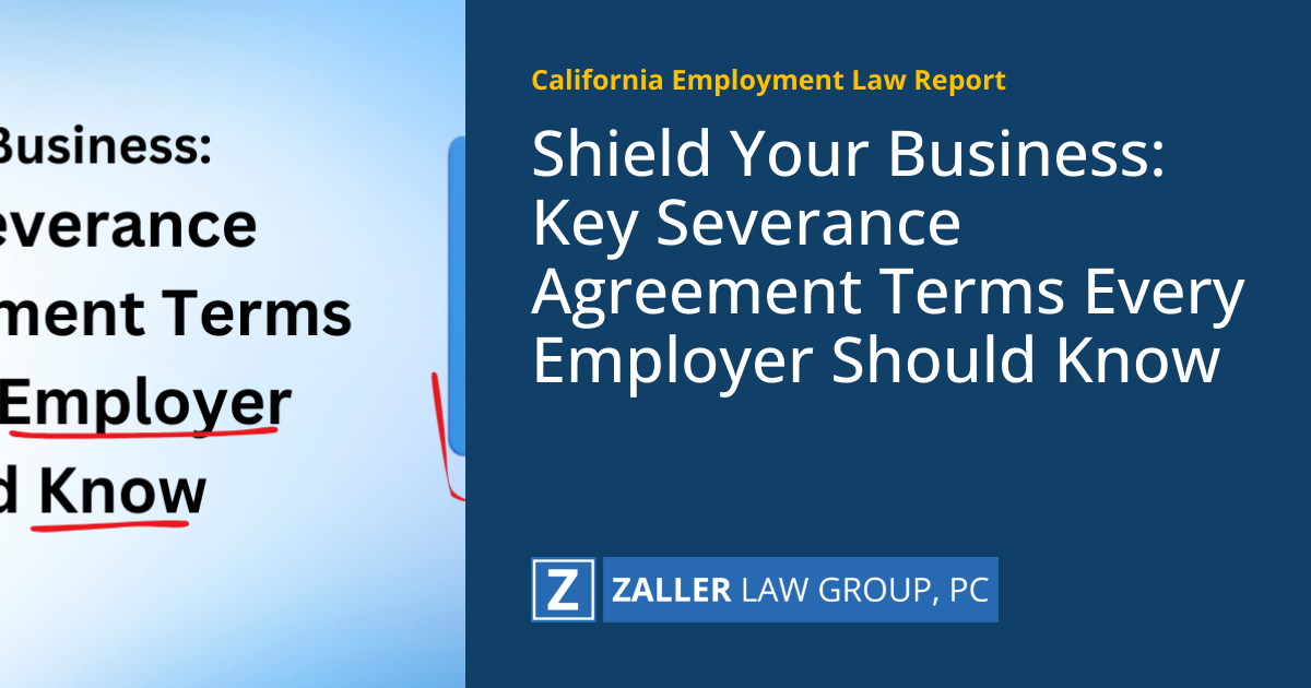 Shield Your Business: Key Severance Agreement Terms Every Employer ...