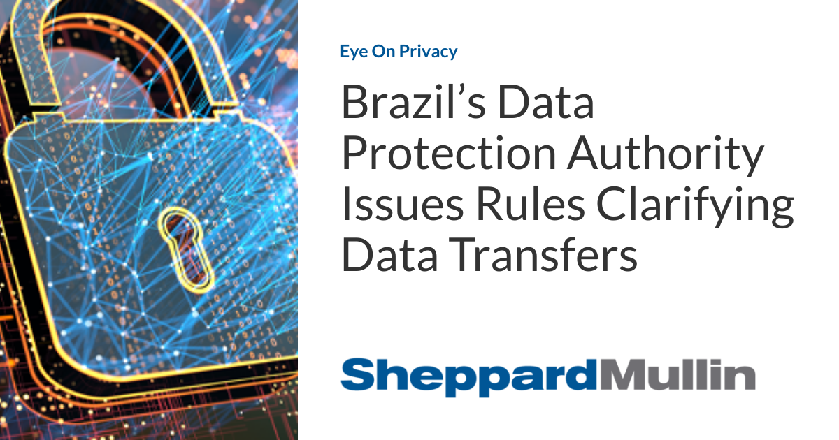 Brazil’s Data Protection Authority Issues Rules Clarifying Data ...
