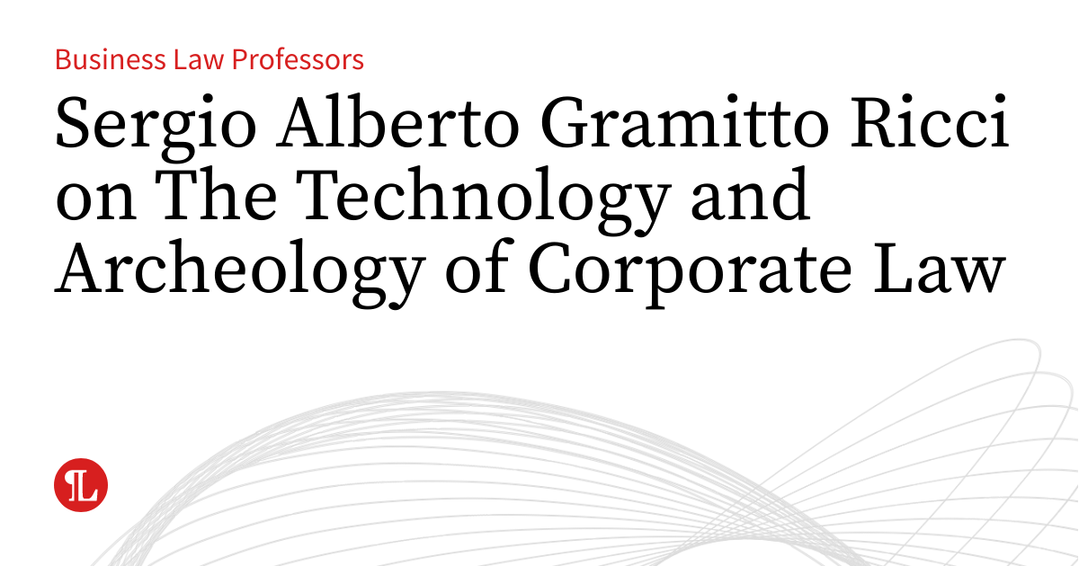 Sergio Alberto Gramitto Ricci on The Technology and Archeology of ...