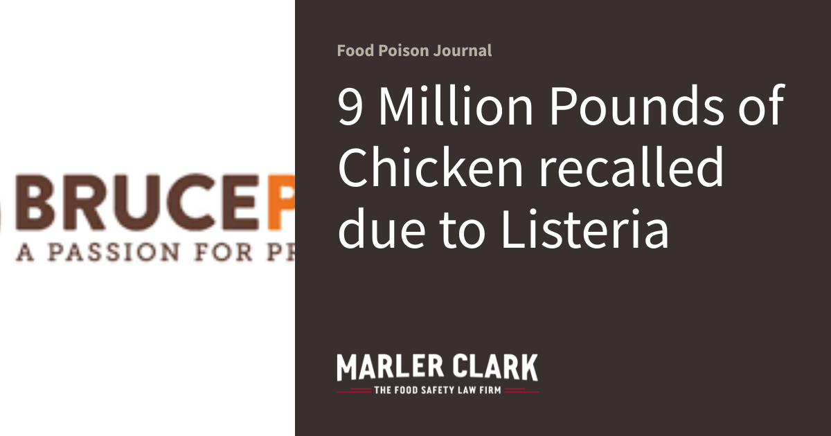 9 Million Pounds of Chicken recalled due to Listeria | Food Poison Journal