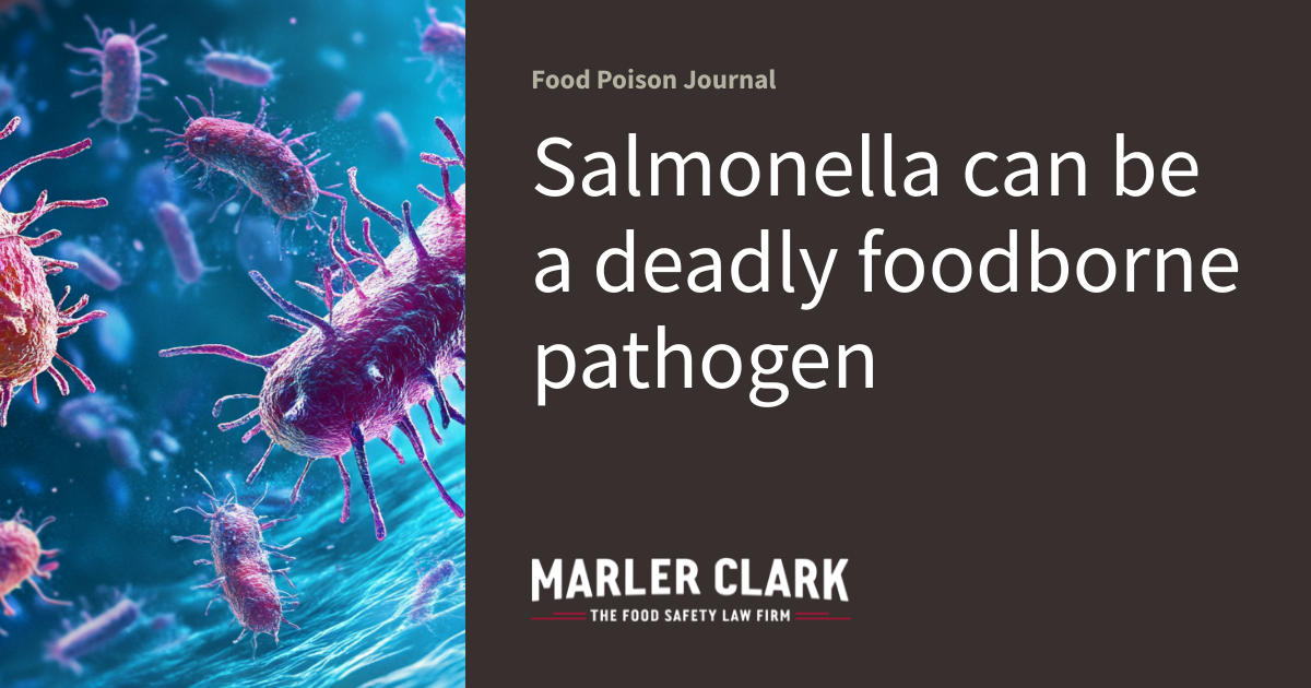 Salmonella can be a deadly foodborne pathogen | Food Poison Journal