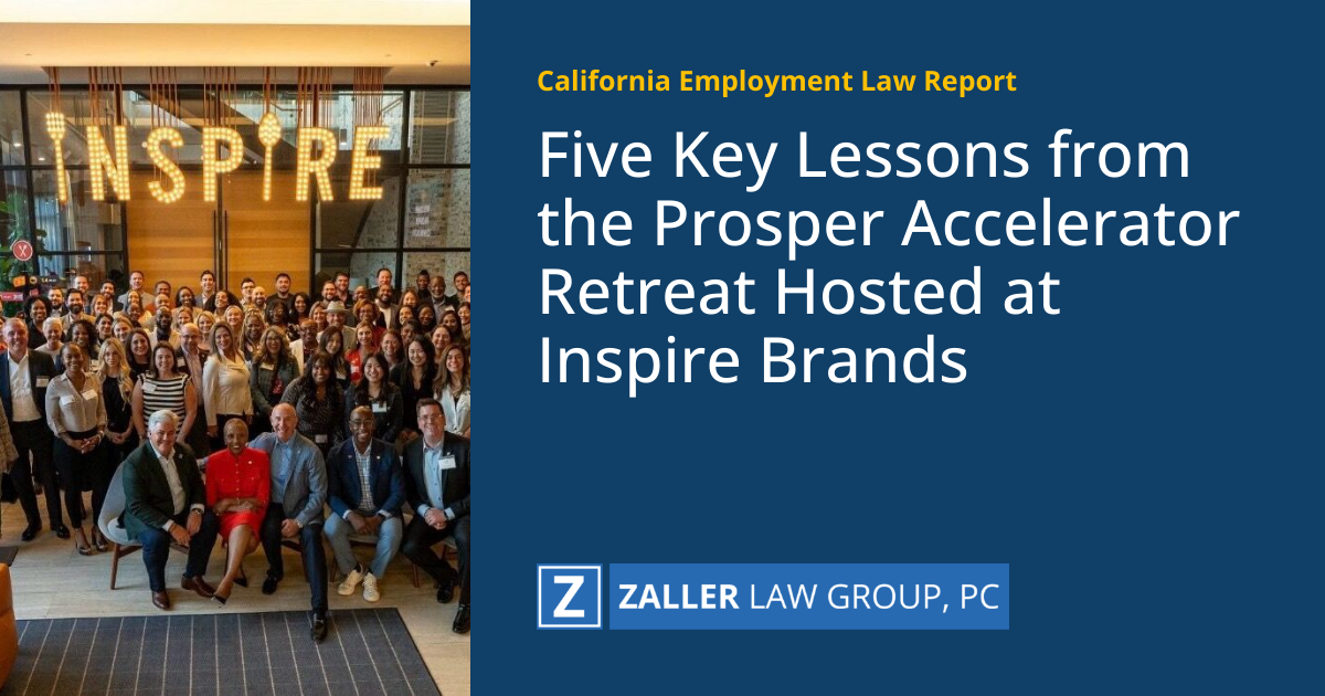 Five Key Lessons from the Prosper Accelerator Retreat Hosted at Inspire ...