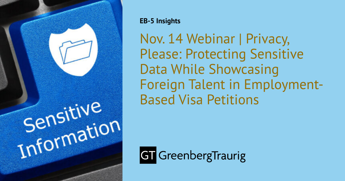 Nov. 14 Webinar | Privacy, Please: Protecting Sensitive Data While ...
