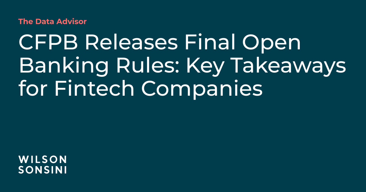 CFPB Releases Final Open Banking Rules: Key Takeaways for Fintech ...