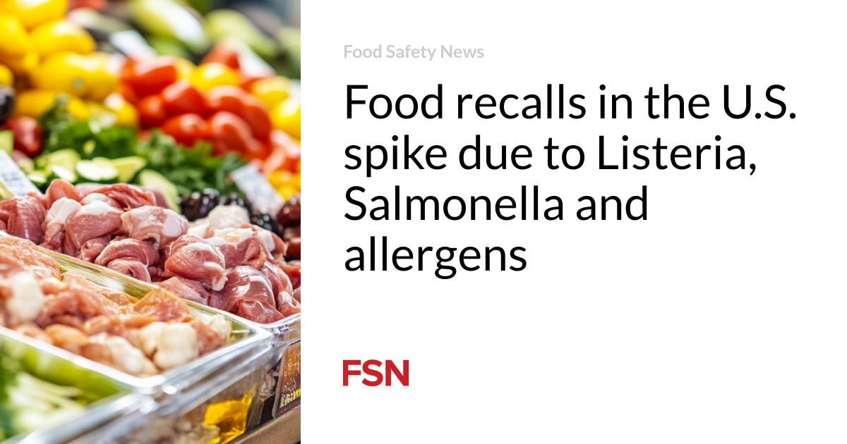 Food recalls in the U.S. spike due to Listeria, Salmonella and ...